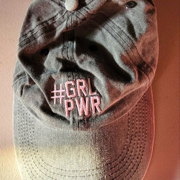 Accessories | Girl Power Gray Baseball Hat | Poshmark